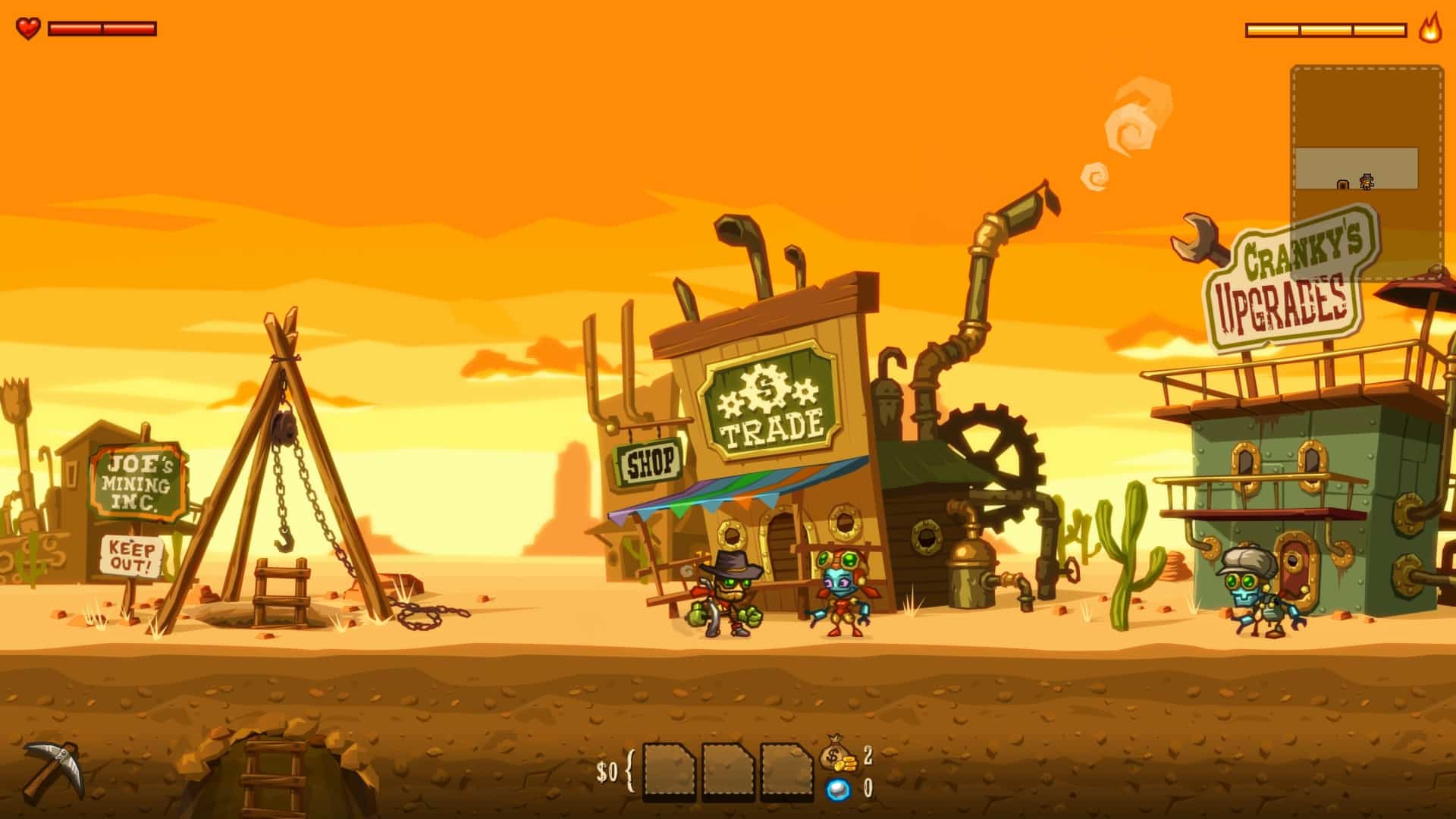 「SteamWorld Dig」鉱山を掘り進めて探索する2Dアクションゲーム！世界的ヒットを記録した名作PCゲーム！ - ネトゲ廃人が厳選した ...